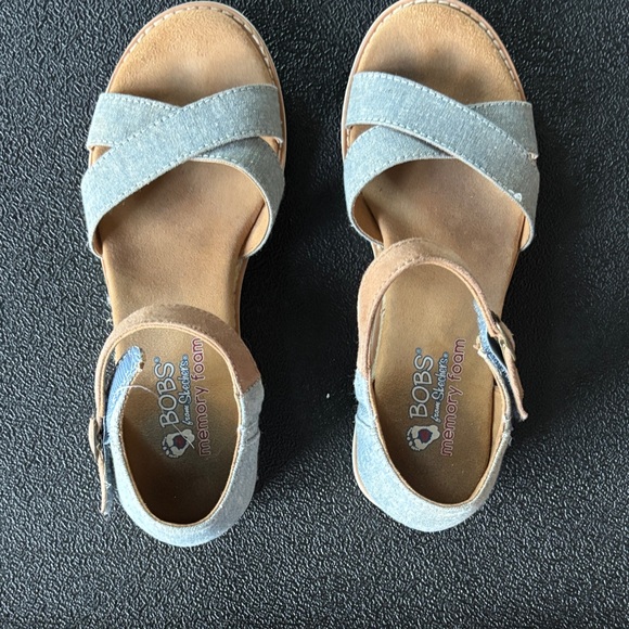 BOBS from Skechers | Shoes | Bobs From Skechers Blue And Tan Sandals ...